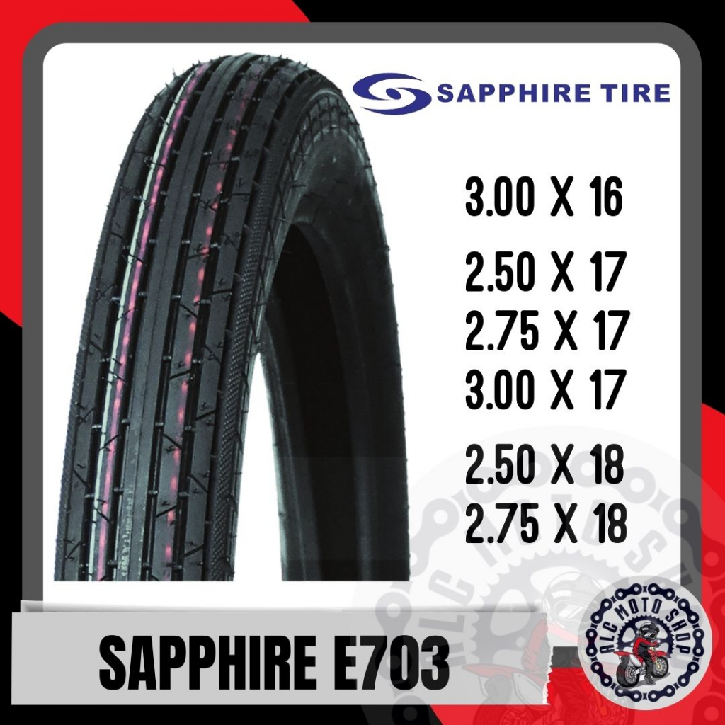 SAPPHIRE TIRE - E703 - EXTREME FRONTAL - HEAVY DUTY TRICYCLE 2.50X17 2 ...