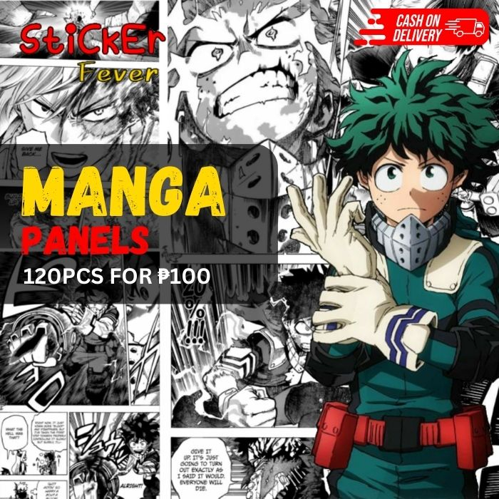 Anime Manga Panels Wall Decoration Manga Sticker size A6 4x6 inch MY ...