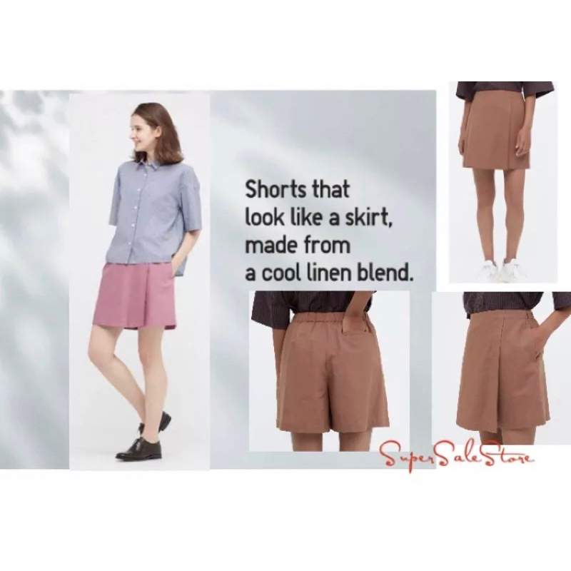 Wrap or Linen Blend Skort | Shopee Philippines