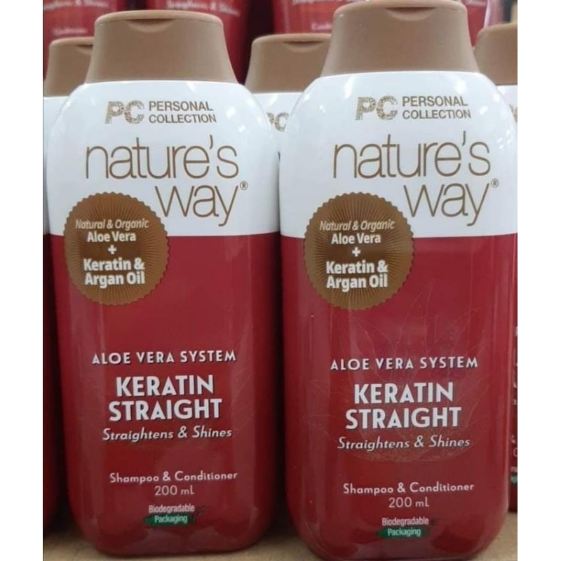 Personal Collection Nature's Way Keratin Shampoo and Conditioner 200ml ...