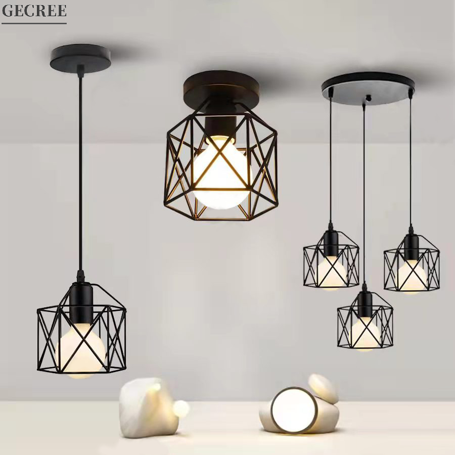 Gecree Pendant Lights American chandelier light Country Retro Home ...