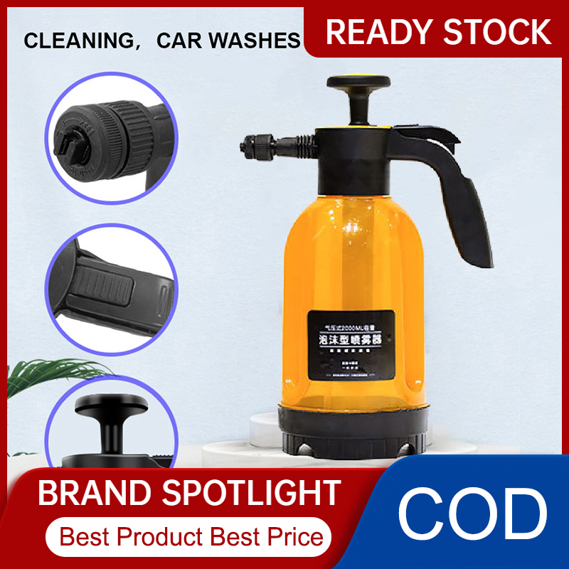 2L Foam Sprayer Car Wash Pressure Washer Sprayer Pump Spray Bottle Car ...