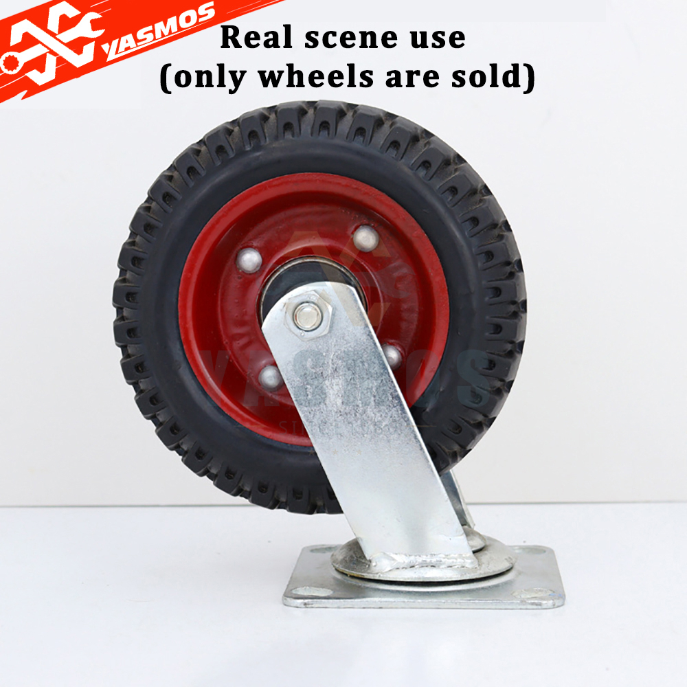 Original Heavy Duty Rubber Tire Trolley Wheel 5"/ 6"/ 8"/10" Kartilya ...