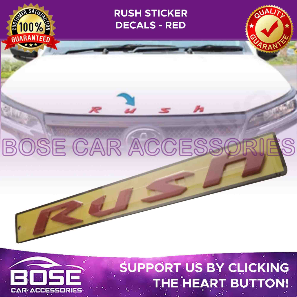 Car Hood Emblem Sticker for Toyota Innova / Toyota Avanza / Toyota Rush ...