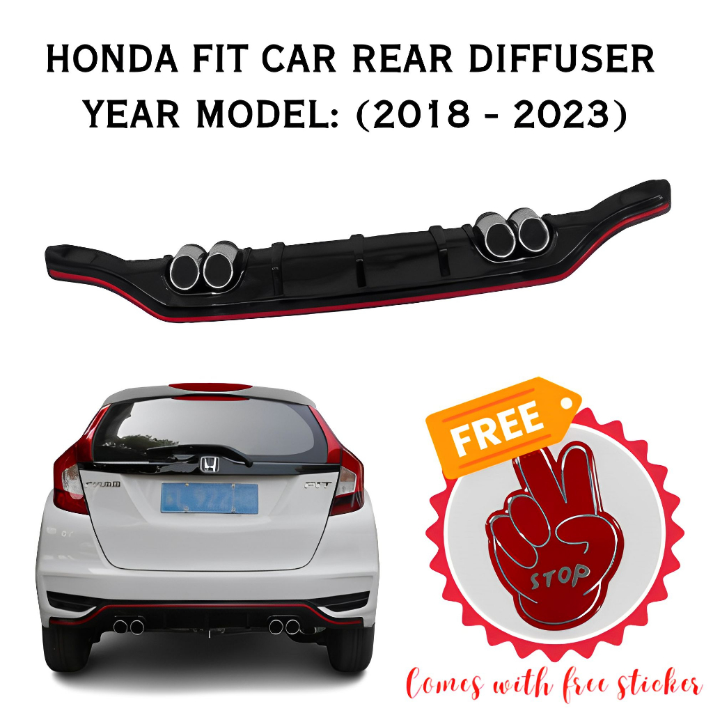 OAPC 2018 2019 2020 2021 2022 2023 HONDA FIT Car Rear Bumper Diffusers ...