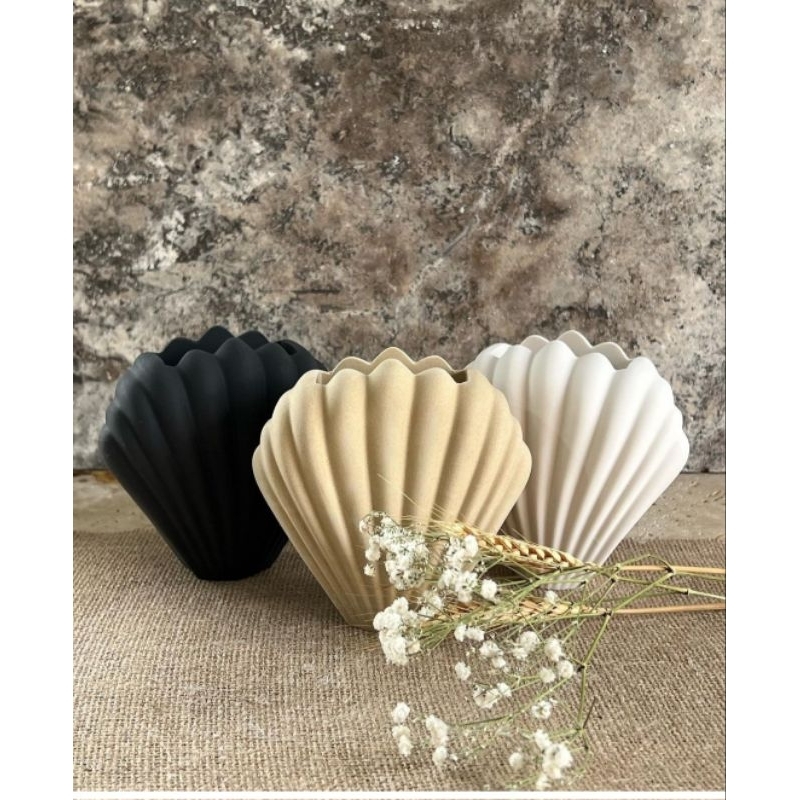 Aesthetic Shell Vase for home decor | Shopee Philippines