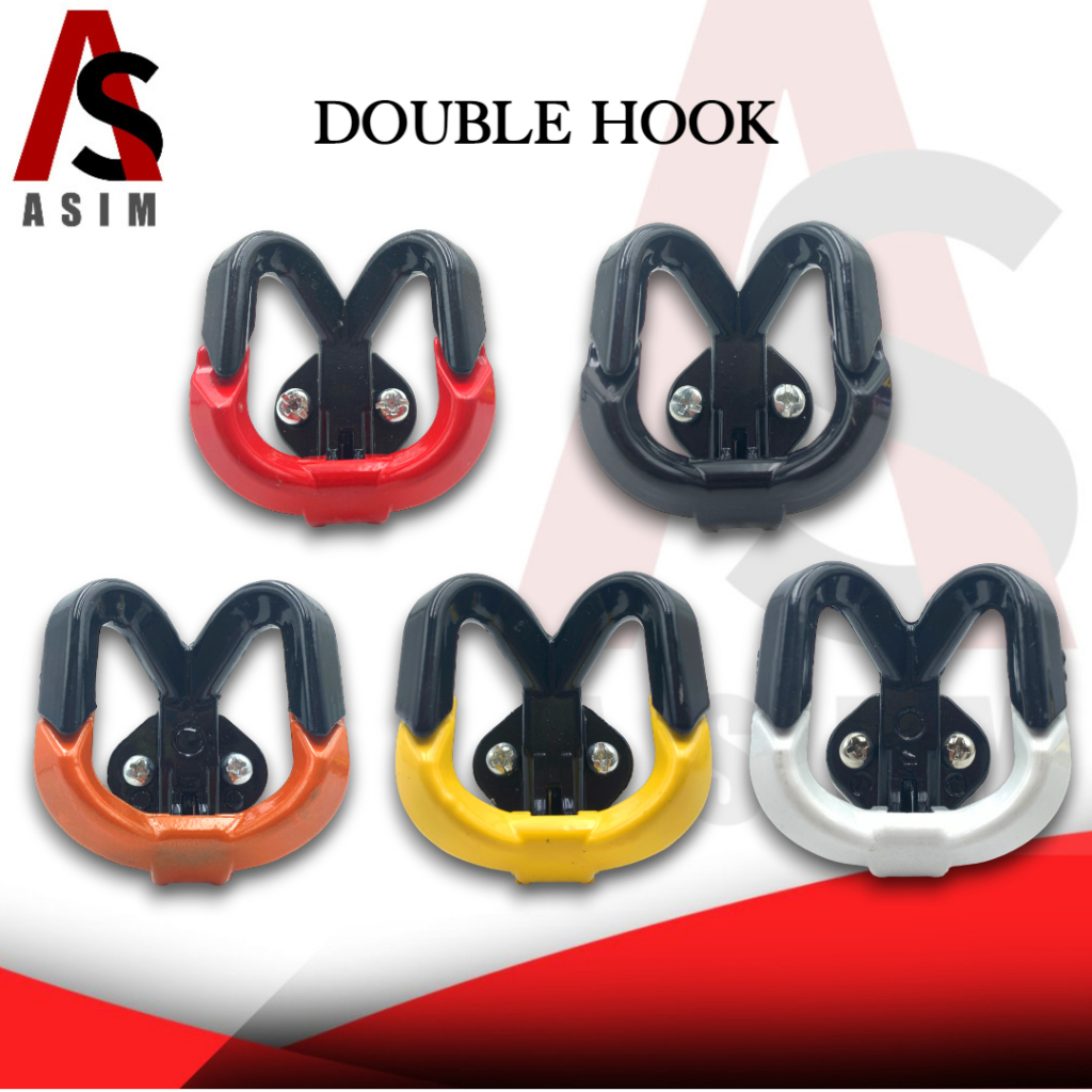 ASIM Motorcycle Universal Hook Double Hooks Full Alloy | Shopee Philippines