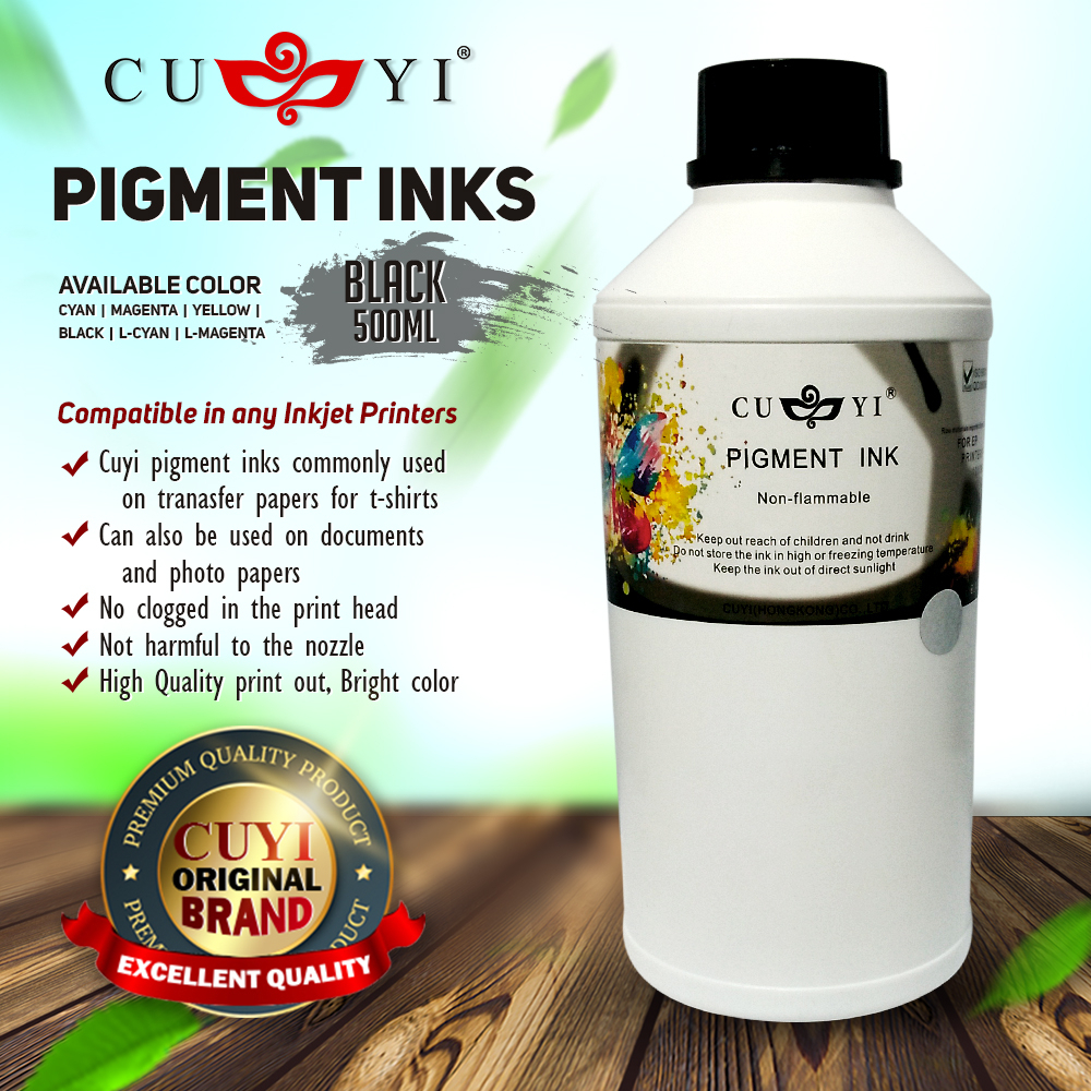 500ml CUYI Pigment ink for Inkjet Printer (CMYK) | Shopee Philippines