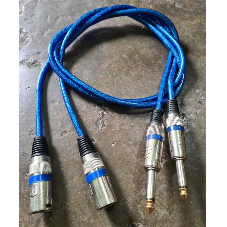 2pcs XLR Male to PL 55 Mono Audio Connector Cable 1m | Shopee Philippines