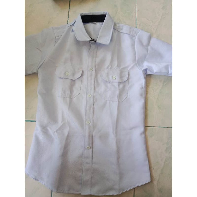 Polo White Plain For Security Guard Uniform | Shopee Philippines