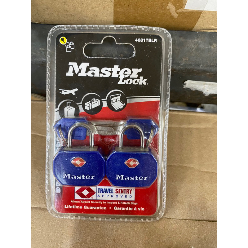 Master Lock Travel Approved Padlocks (TSA) 3 Pins 2pcs/set TSA007 32mm ...