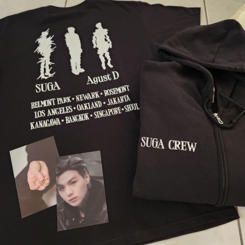 SUGA CREW AGUST D Yoongi D-Day Concert Tour Zip Up Hoodie Jacket ...