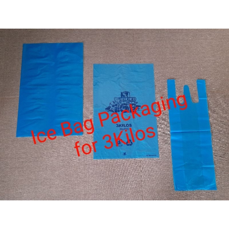 Ice Tube or Cube Ice Packaging for 3Kilos 100pcs (1pck) | Shopee ...