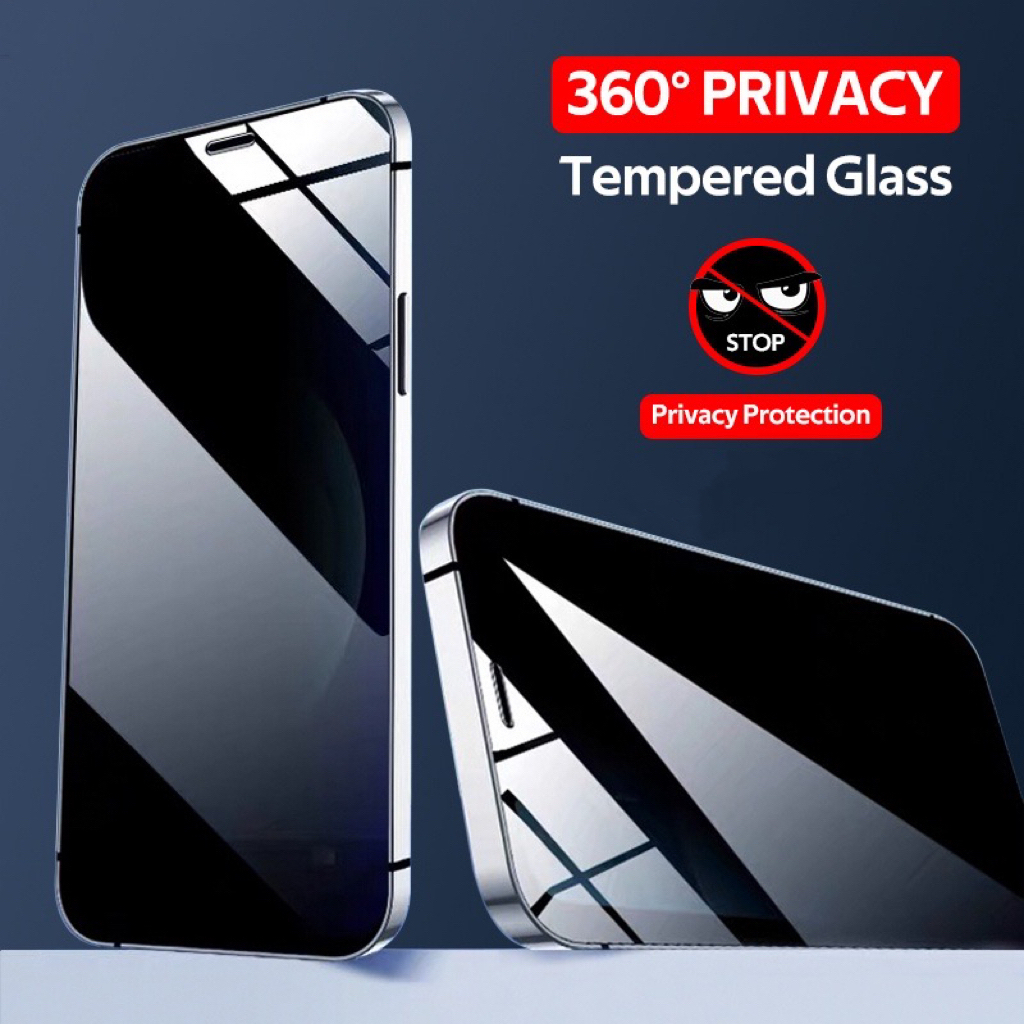 Privacy Anti-Spy Full Tempered Glass REDMI 6 6A 9C 9A 10 10C 12C POCO ...
