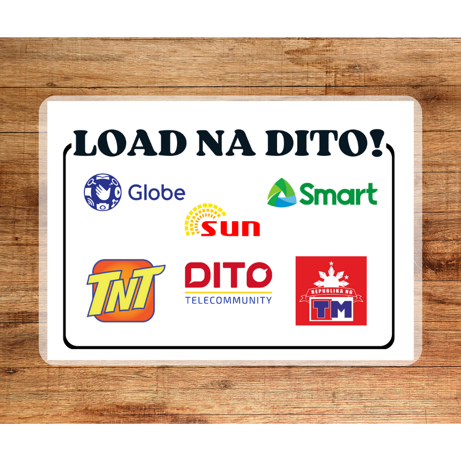 A&J Gcash Maya Bank Load Laminated Signage A4 Size Sign | Shopee ...