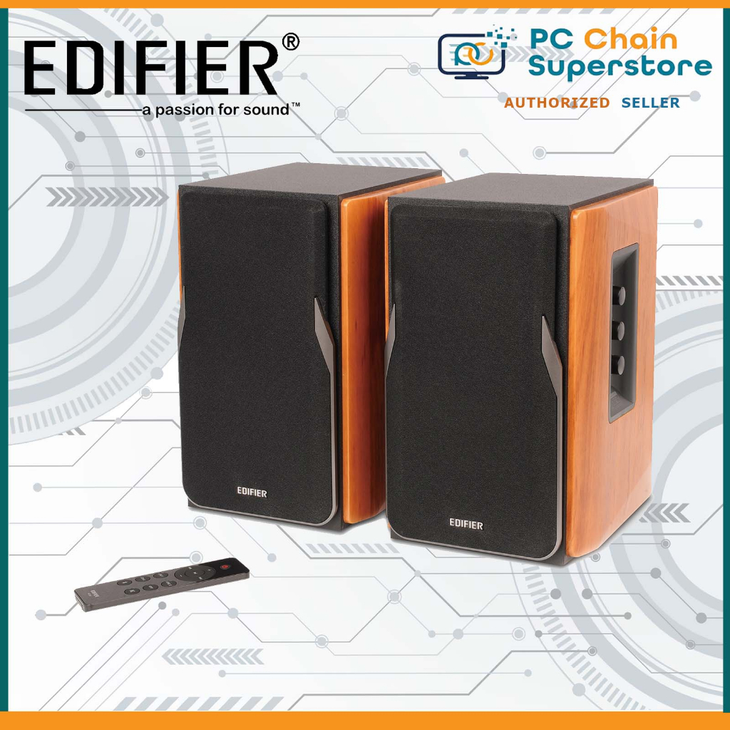 Edifier R1380DB Active Bluetooth Bookshelf Speakers - 42W RMS | BT V5.1 ...