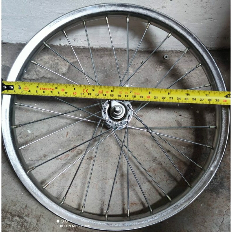 RIM SET (12 INCHES DIAMETER) FOR KIDS BIKE FRONT HUB AND DOUBLE THREAD ...