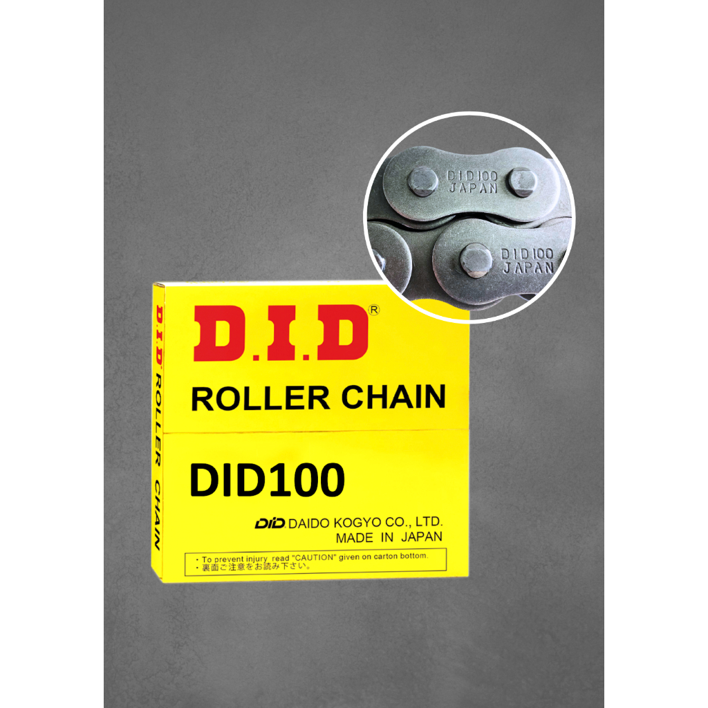 D.I.D Industrial Roller Chain DID100, DID120 X 10 FT | Shopee Philippines