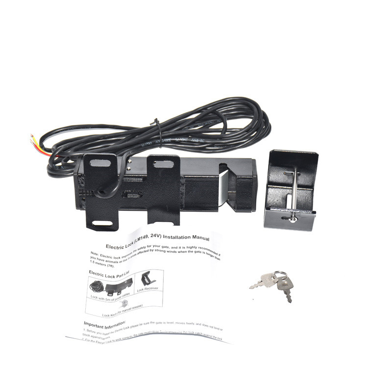 【With Speed Control】DC 12V Automatic Gate Lock Automatic Electric Gate ...