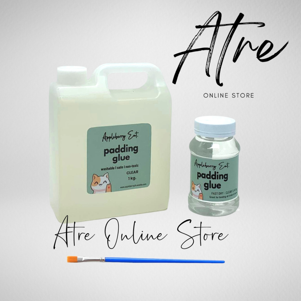 Padding Glue CLEAR ( for DIY Notepad ) FREE BRUSH | Shopee Philippines