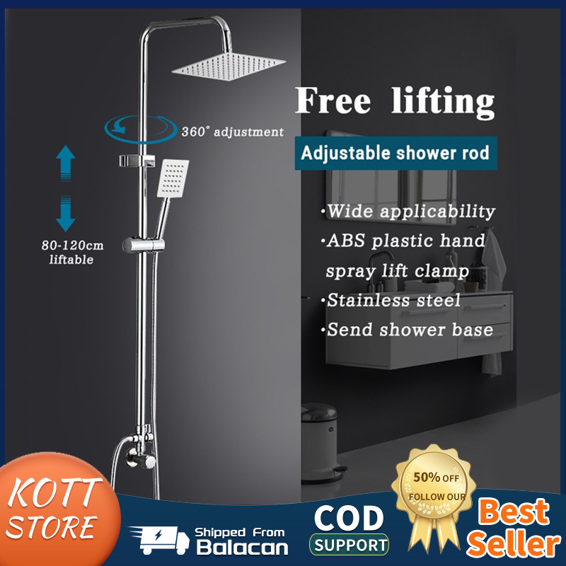 Shower Set 304 Stainless Steel Bathroom Shower 2 in 1 Single Entrance ...