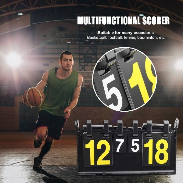 4 Digit PVC Score Keeper Portable Competition Scoreboard For Badminton ...