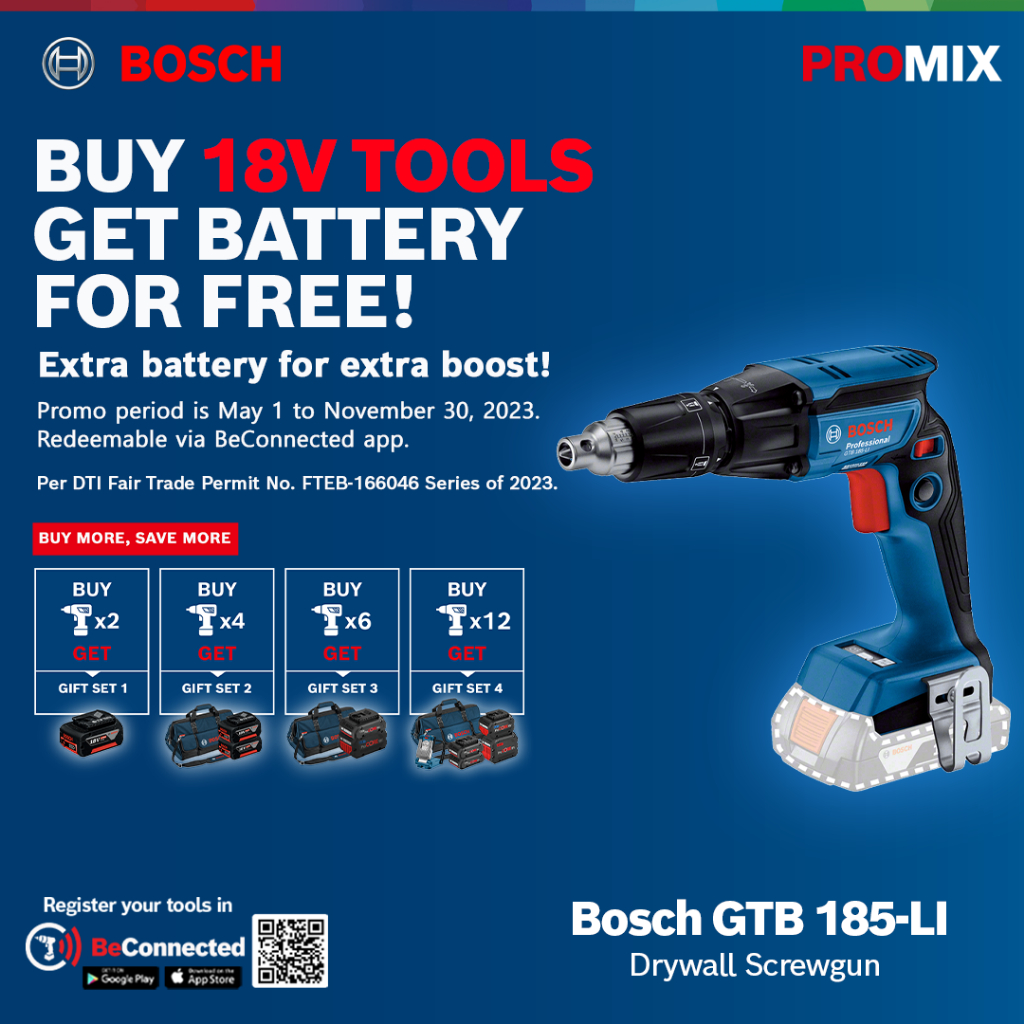 Bosch GTB 185-Li Professional Cordless Drywall Screwdriver (Bare Tool ...