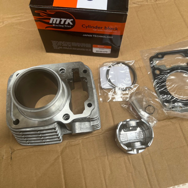 cylinder block set xr150 standard size motorcycle block set | Shopee ...