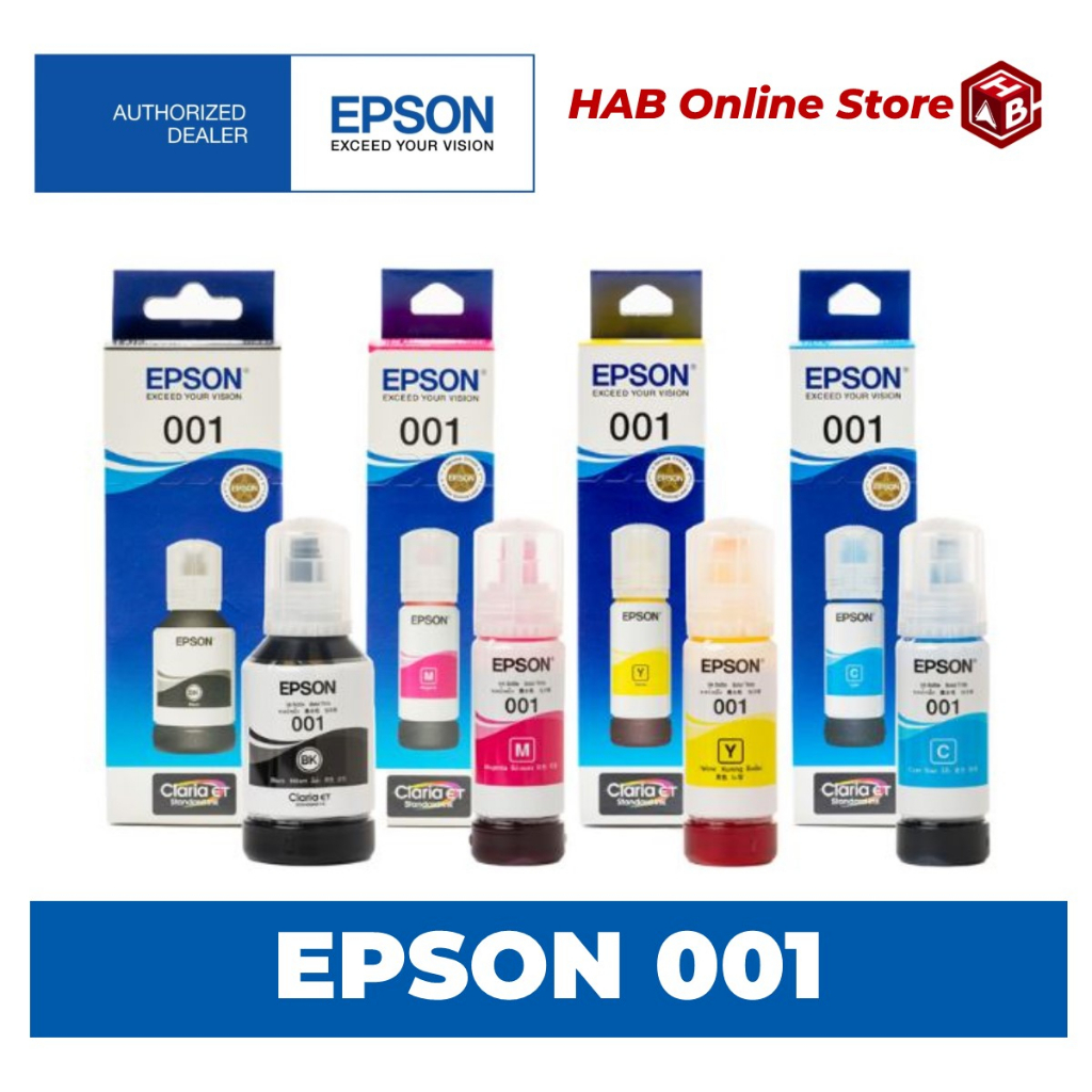 Original Genuine Epson 001 Ink Bottle for L6260 L6160 L6270 L6170 L6290 ...