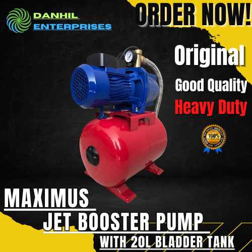 MAXIMUS JET BOOSTER PUMP with 20L bladder Tank | Shopee Philippines