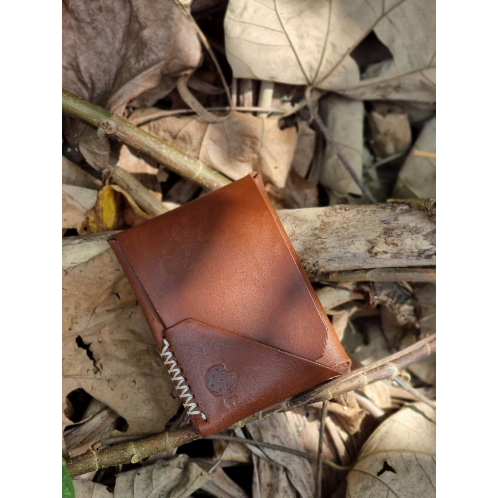 Deconstructed Leather Wallet Open Sea Leather Mini Topsider EDC ...