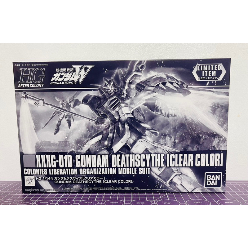 HG AC 1/144 Scale Gundam Wing Series P-Bandai Limited Item XXXG-01D Gundam Deathscythe(Clear ...