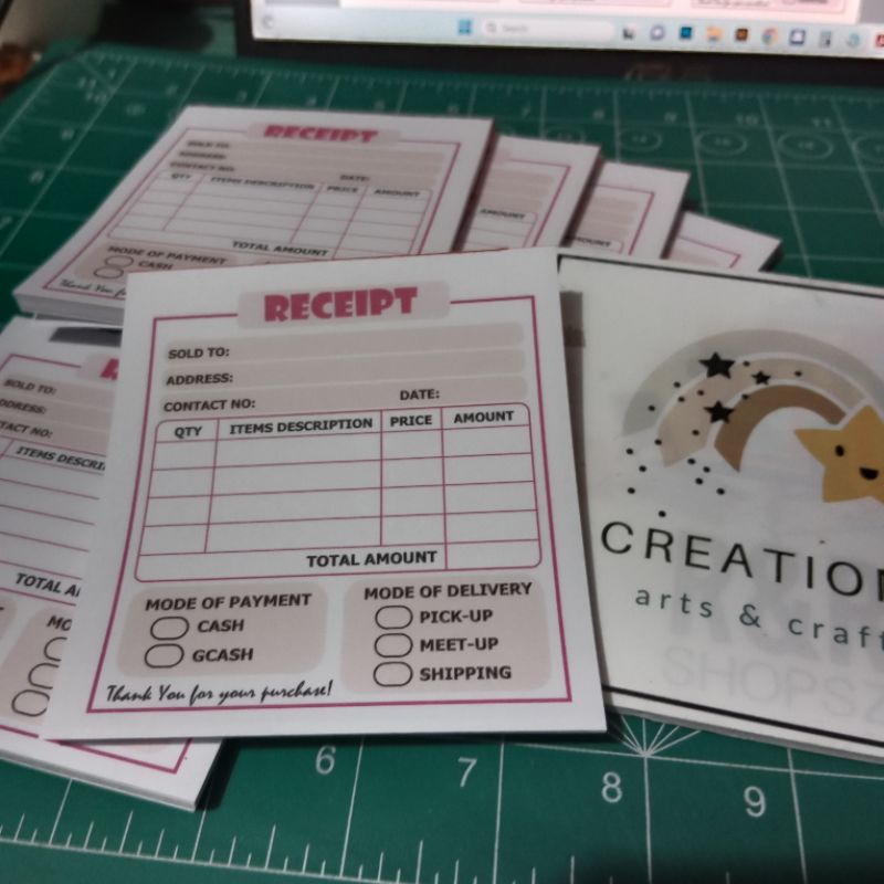 RECEIPT (GENERIC) | 50 sheets | RR Creations PH | Shopee Philippines
