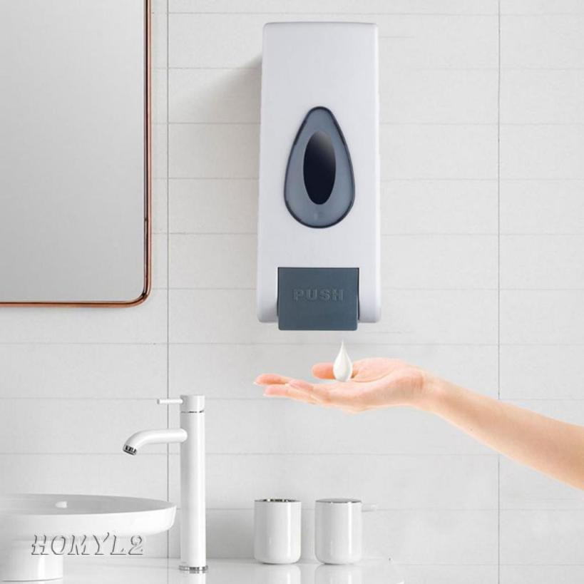 350ML Home Wall Mounted Soap Dispenser With Bottle Liquid Shampoo ...