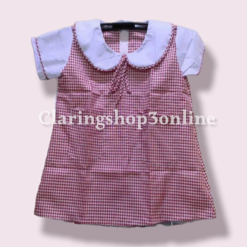 Daycare dress school uniform checkered | Shopee Philippines
