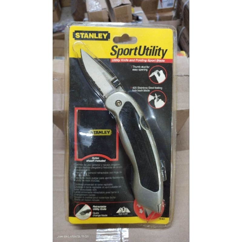 Stanley Sport Utility Knife retractable #10-801 6" | Shopee Philippines