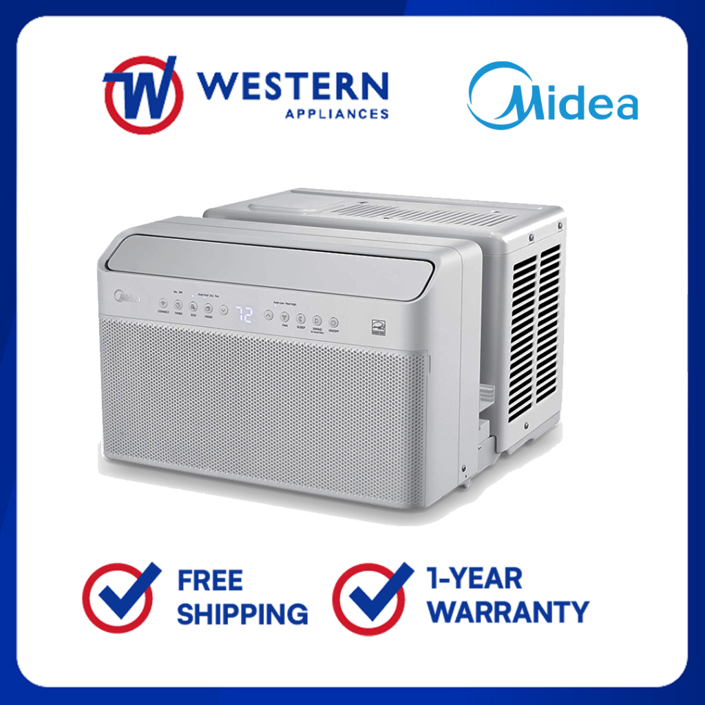 Midea FP51ARA010HEIVU5 1.0HP Inverter, U-Shape Window Type Air ...