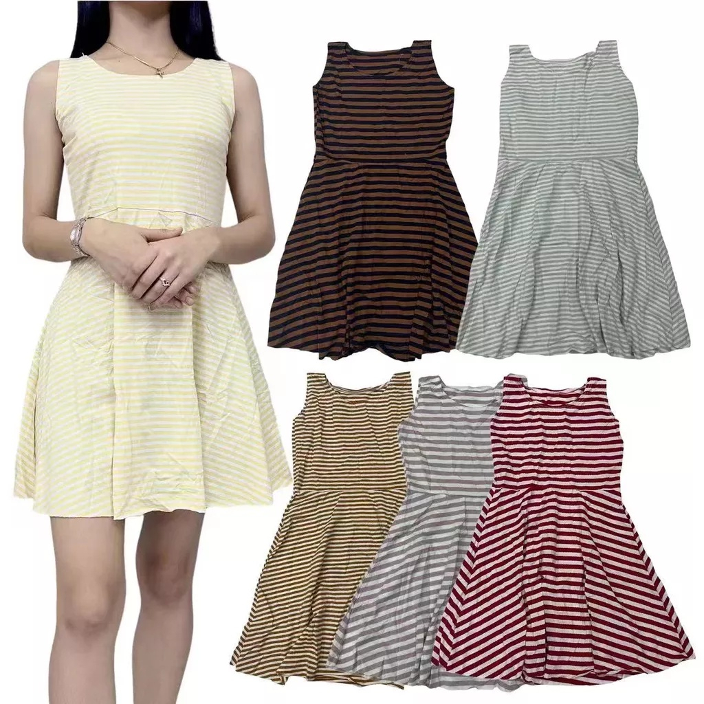 Sando Dress For Women Basic Formal Outfit With Line Design Good Quality ...