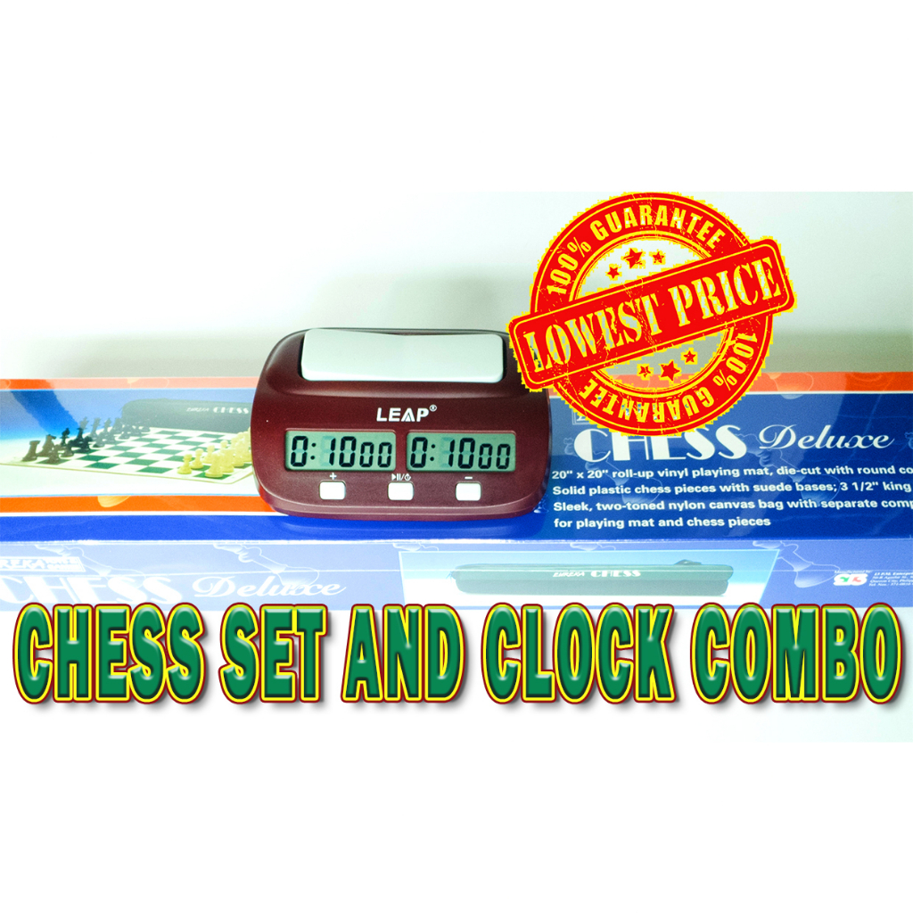 Eureka Chess And Leap Chess Clock Combo Original Product Chess Set
