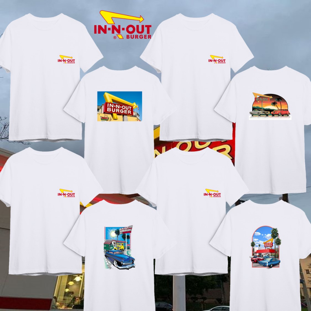 In N Out Burger Shirt T-Shirt Vintage Inspired Graphic Aesthetic ...
