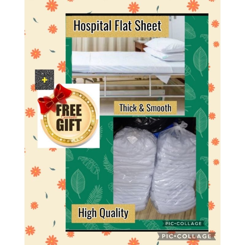 Hospital flat sheet 60"x90" plain white | Shopee Philippines