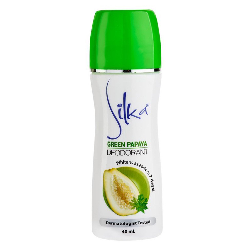 Silka Green Papaya Roll On Deodorant 40ml | Shopee Philippines