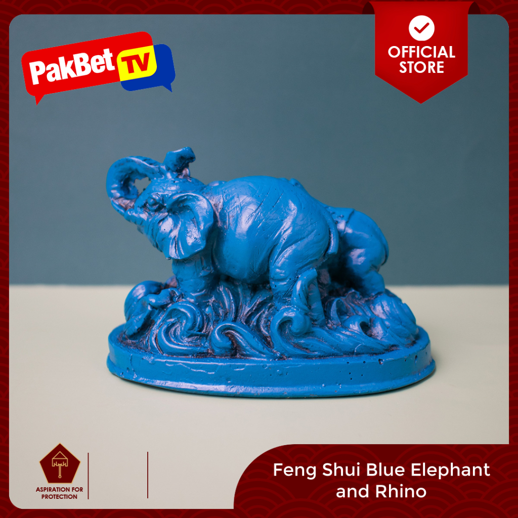 Feng Shui Blue Elephant and Rhino | Feng Shui by PakBet TV | Shopee ...
