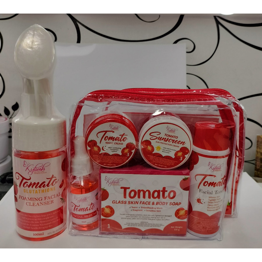 6in1 Tomato Glass Skin Set Micro Exfoliating Tomato Glass Skin Set ...