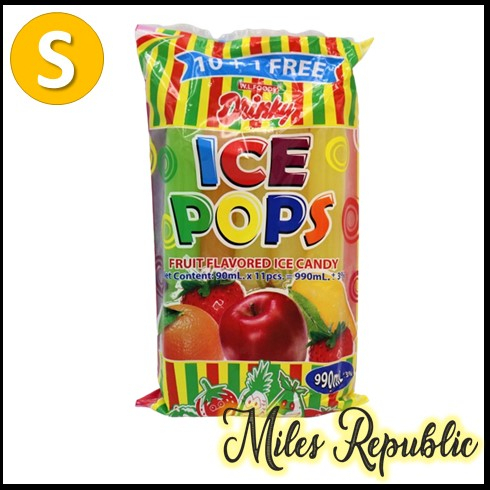 JM FG-0333 | JM Foods | Drinky Ice Pop Fruit Flavored Ice Candy 10+1 ...