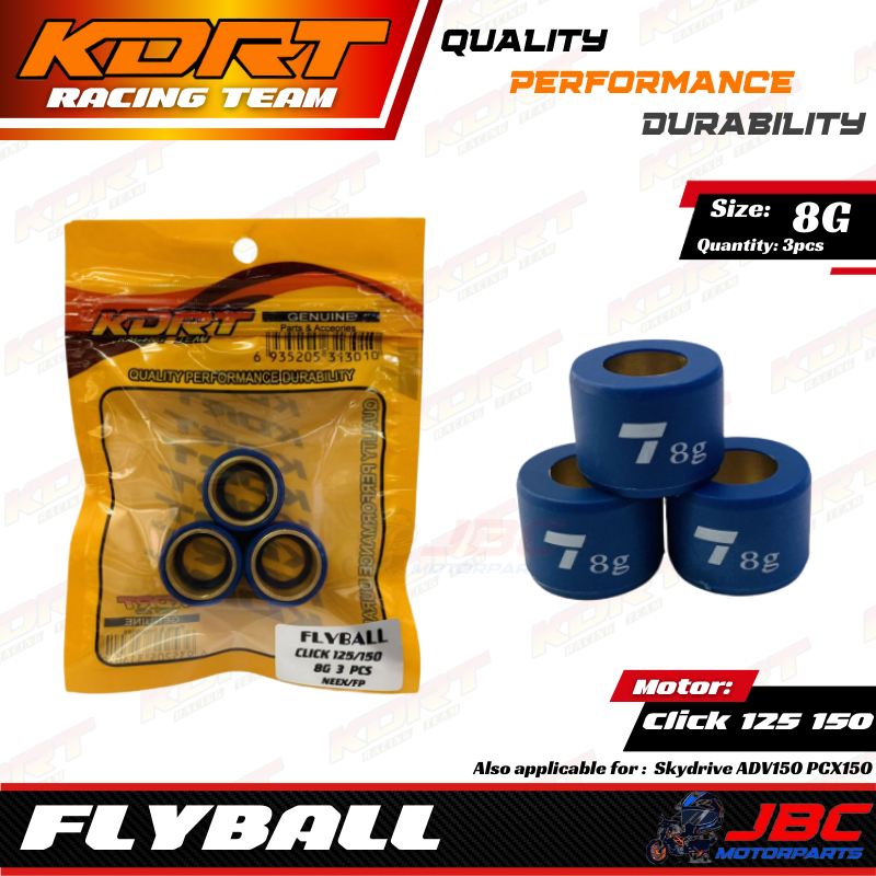 KDRT Racing Motorcycle Flyball Roller Set Click 125 Click150 Skydrive ...