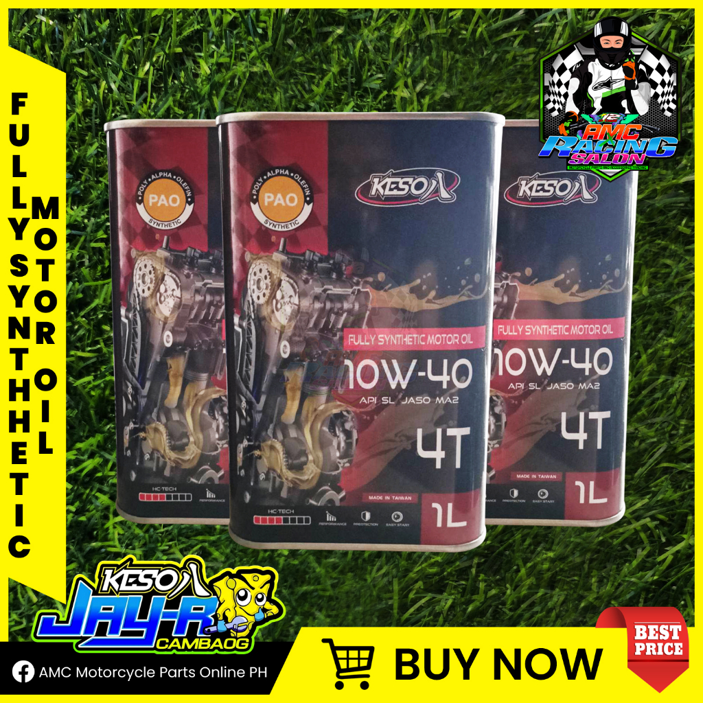 KESO FULLY SYNTHETIC MOTOR OIL 10W-40 1L | Shopee Philippines