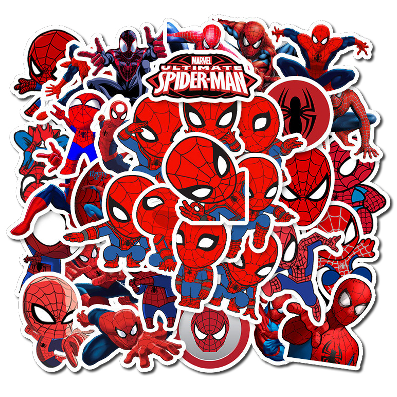 Spider-Man Series Stickers 35Pcs/Set DIY Fashion Luggage Laptop ...