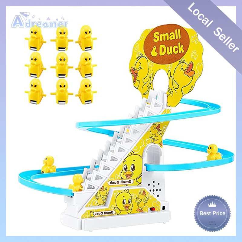 Small Ducks Climbing Toys Electric Ducks Chasing Race Track Game Set ...