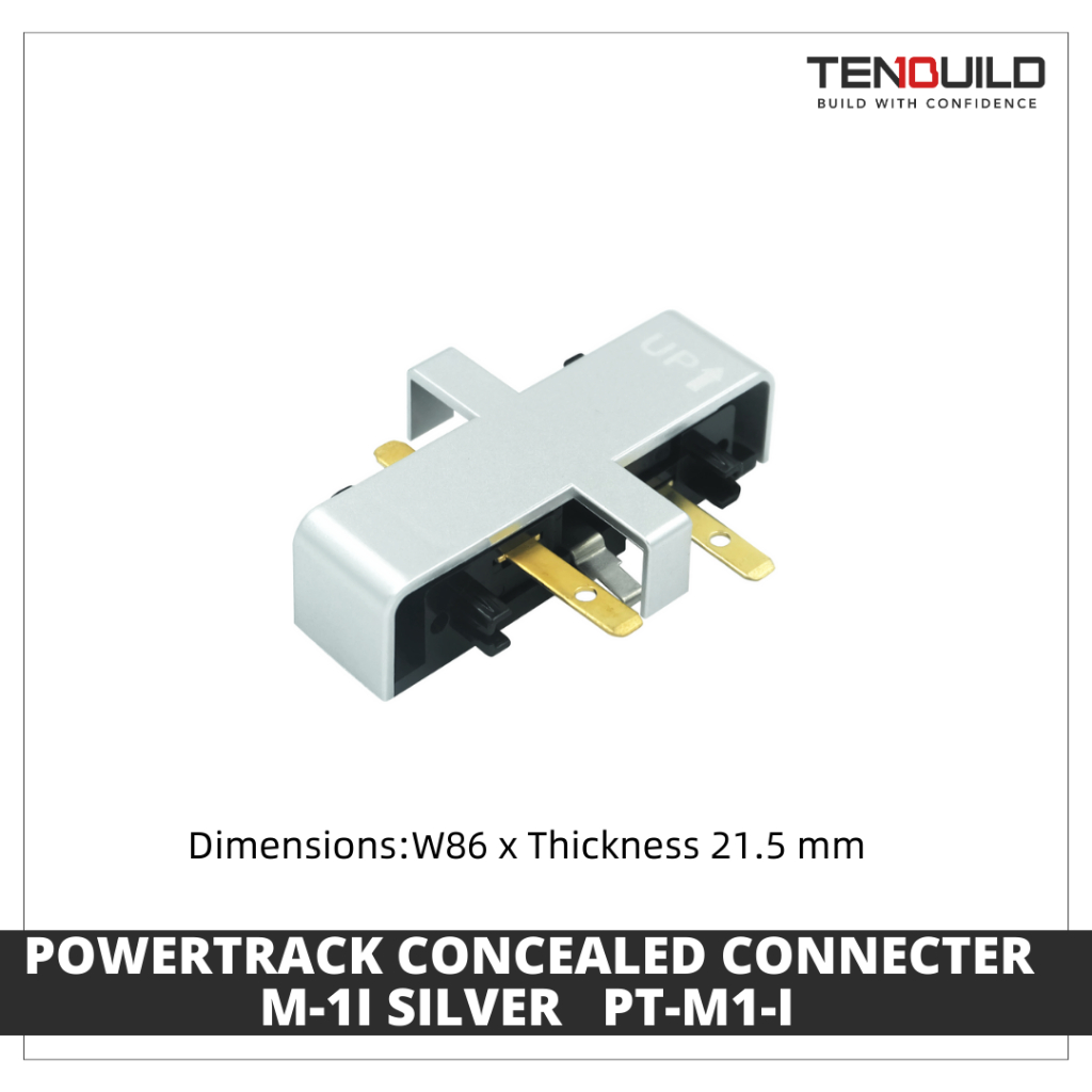 Tenbuild Powertrack Concealed Connecter PT-M1-I Silver | Shopee Philippines
